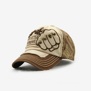 Wholesale Fist Baseball Cap Letter Rivet Hat Casual Peaked Cap ACC-HT ...