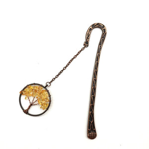 Wholesale Natural Gravel Crystal Tree of Life Bookmarks Natural Stone ...