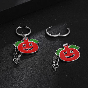 Wholesale Halloween Ghost Face Pumpkin Earrings Keychains ACC-KC-Yixin001