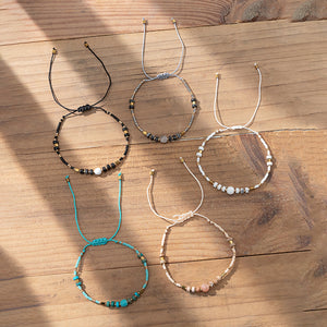 Wholesale Bohemian lucky stone bracelet